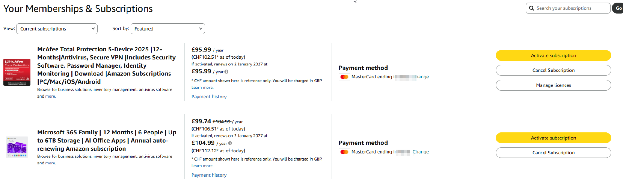 Microsoft 365 Family + McAfee Total Protection | 5 Appareils | Total de ...