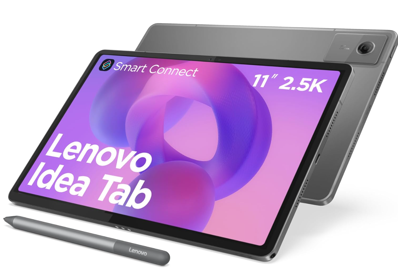 Tablette Lenovo Idea Tab (11" 2.5K Écran LCD, 8 Go, 128 Go, avec Stylet ...